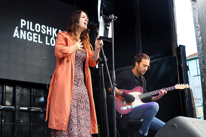 Piloshka & Ángel López en concierto